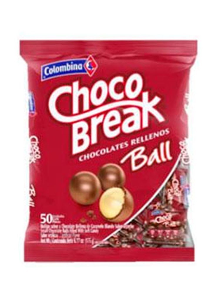 CHOCO BREAK COLOMBINA BALL *50 UND CHOCO BREAK COLOMBINA BALL *50 UND