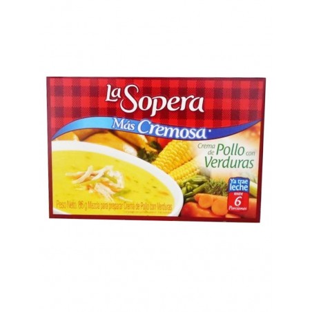 CREMA LA SOPERA DE POLLO VERDURAS * 6 PO