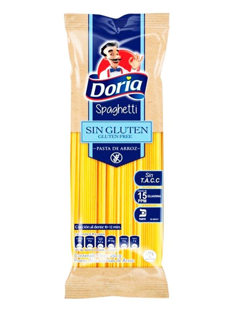 PASTA DORIA SPAGHETTI SIN GLUTEN *250 GR