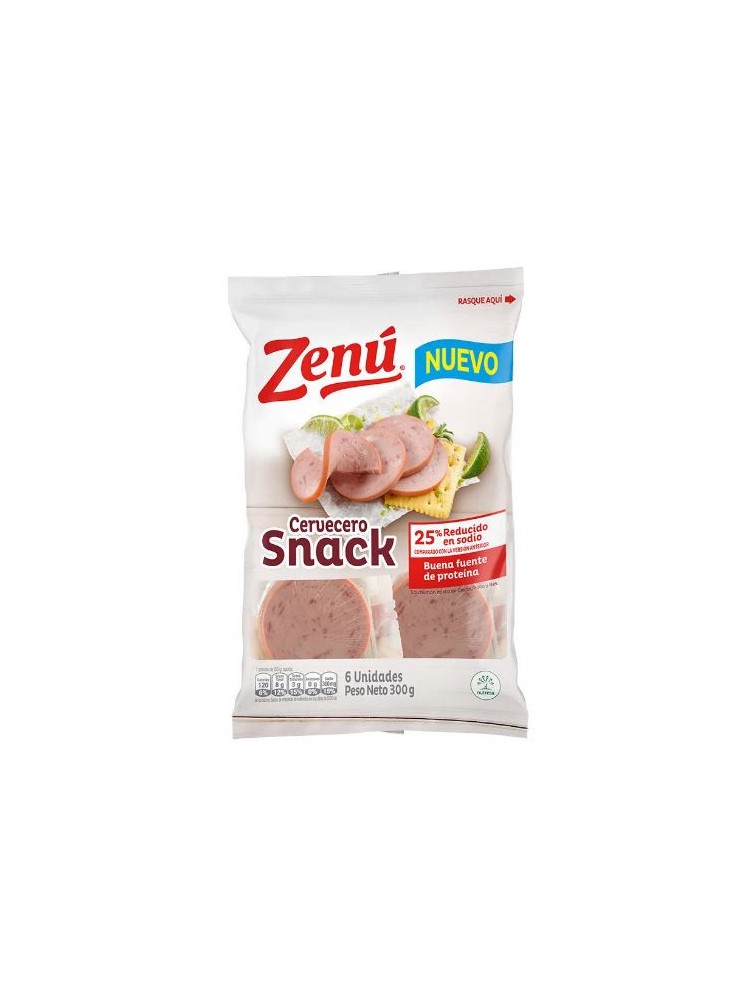 SALCHICHON ZENU CERVECERO SNACK *300 GR