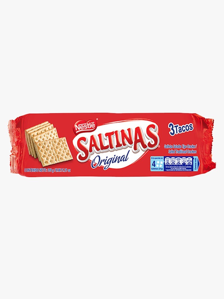 GALLETAS NESTLE SALTINAS ORIGINAL * 3 TACOS * 318 GR