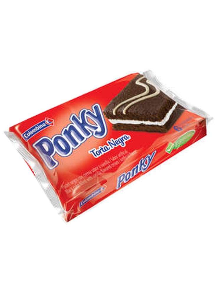 TORTA NEGRA PONKY * 6 UND