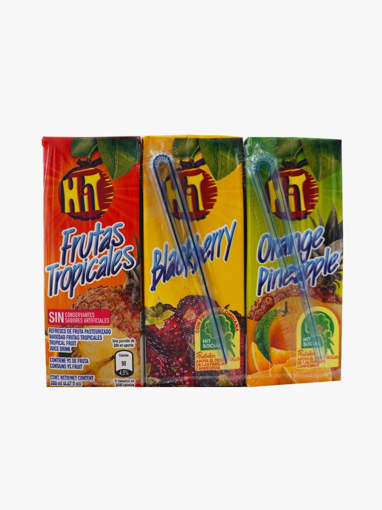 JUGO HIT SURTIDO PAGA 5 LLEVE 6 UND * 200 ML