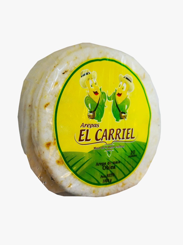 AREPA TIPO OBLEA EL CARRIEL * 10 UND