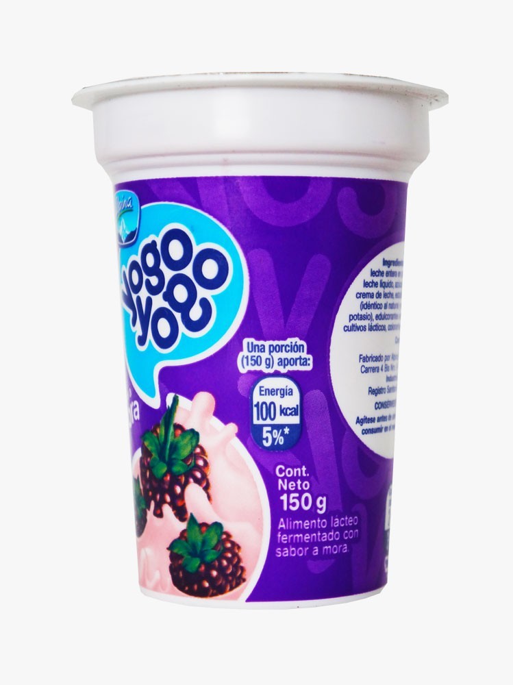 YOGURT B. LACTEA YOGO YOGO ALPINA MORA * 150 GR